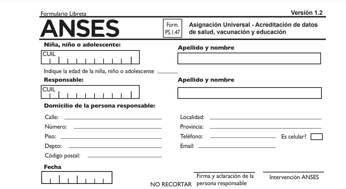 Como tramitar la Libreta AUH Anses y cobrar el 20% acumulado